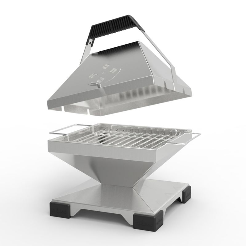 THÜROS T1 BBQ Edelstahl Tischgrill